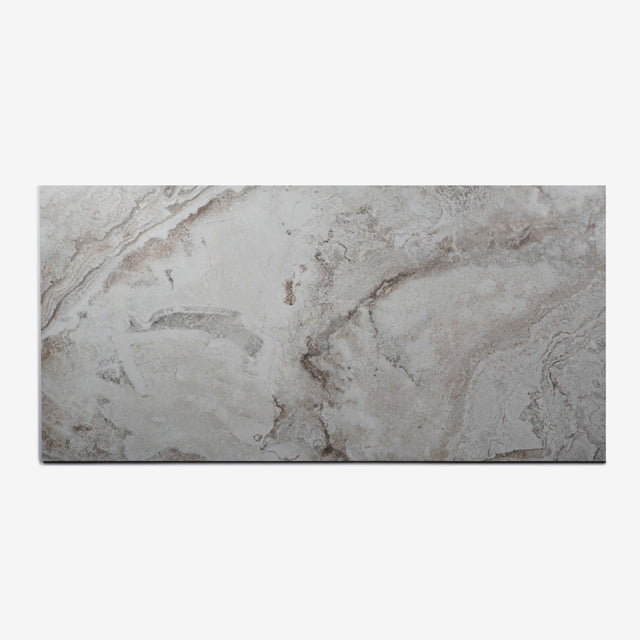 Grey Florence Stone Look Tile 3D Honed 600 x 1200mm Porcelain — The ...