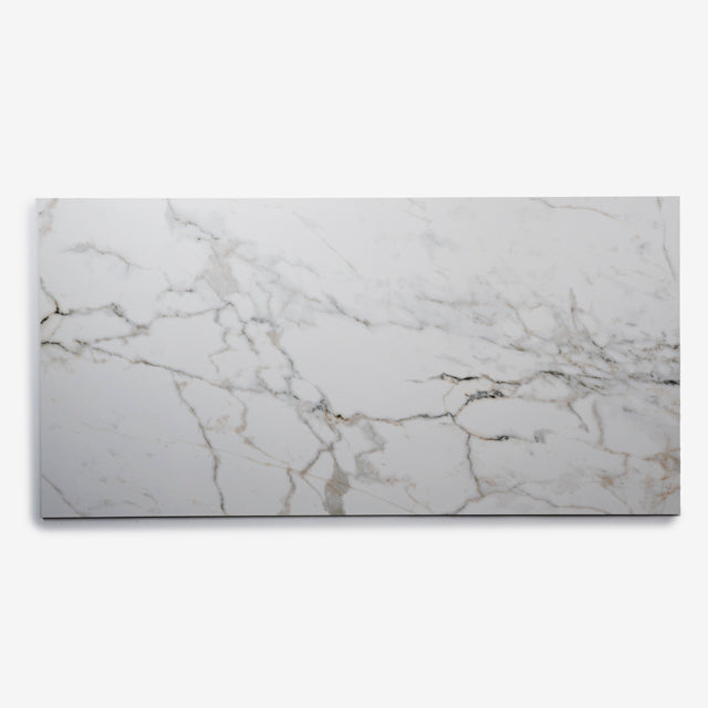 White Sofia Honed Marble Italian Porcelain Tile 1200x600x6.5mm — The Blue Space