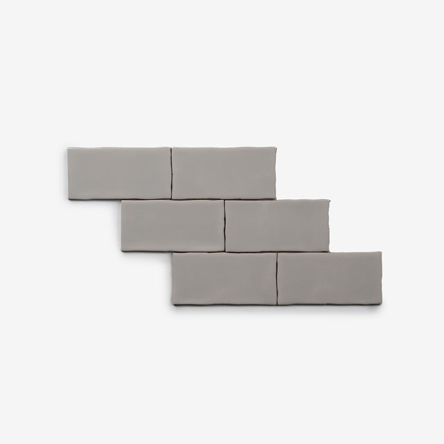 Oyster Luca Hand Made Gloss Subway Tile 75 x 150 x 8mm — The Blue Space