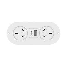 ADP In-Drawer Power Points — 2 GPO & 1 USB Port — The Blue Space