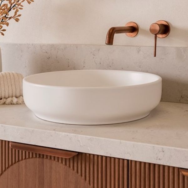 ADP Monroe Above Counter Basin Matte White, Online The Blue Space