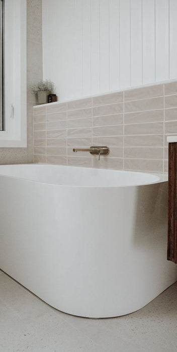 Caramel Rylee Subway Tile Textured Gloss 75 x 300 x 9mm Italian Cerami ...