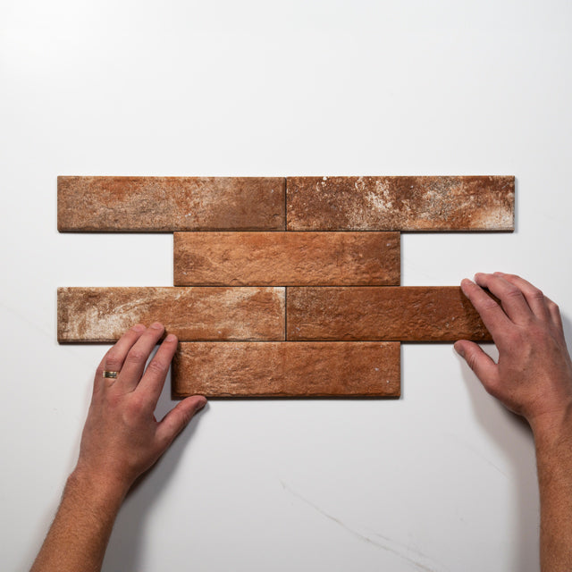 Eton Old Red Porcelain Brick Look Tile 60mm x 250mm 625CHETEB - The ...