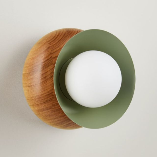 Fluxwood Sibling Timber Wall Light Green — The Blue Space