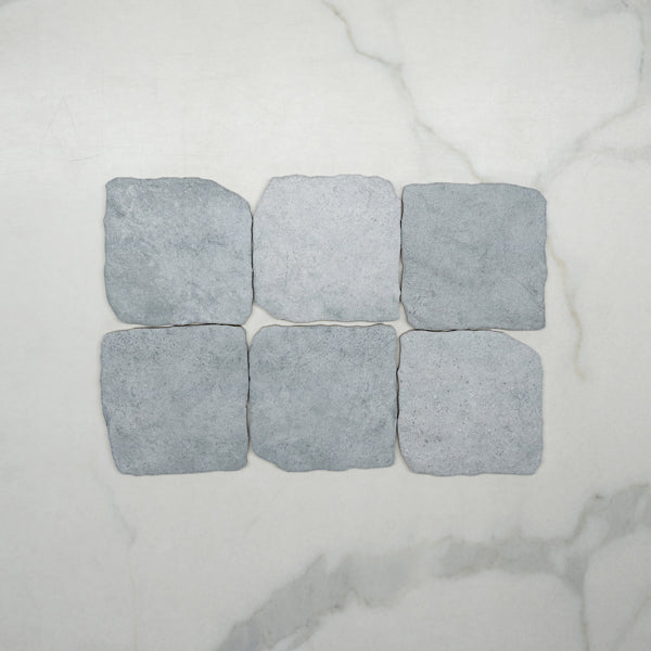 Light Grey Settlers Cobble Stone 150 x 150mm Porcelain — The Blue Space