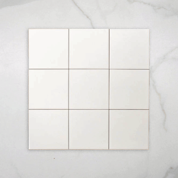 Hartz Gloss White Tile 150x150mm — The Blue Space