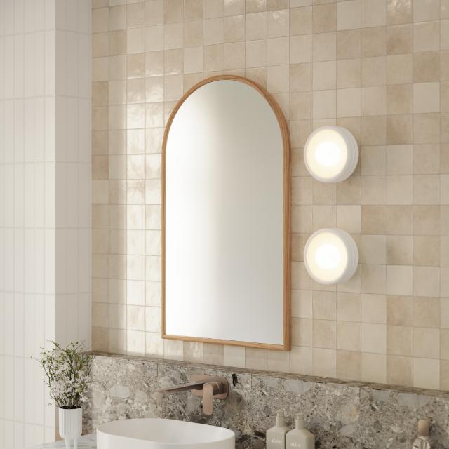 Ingrain Timber Framed Arch Mirror 600mm x 1000mm — The Blue Space