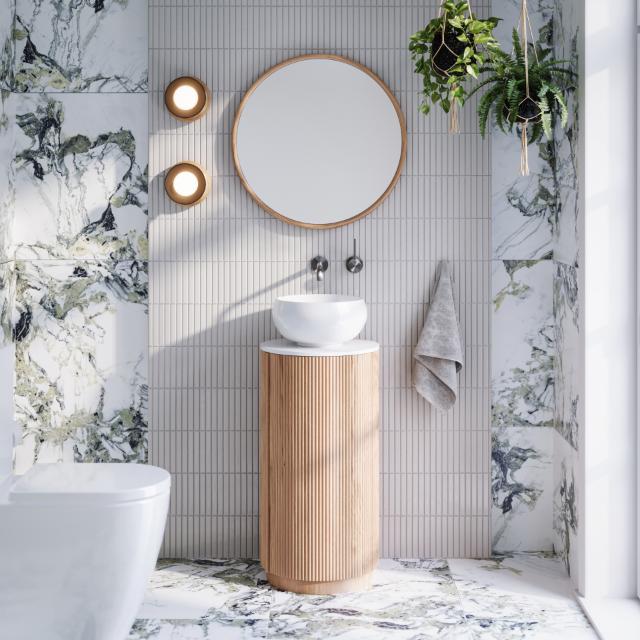 Ava Kit Kat Porcelain Mosaic 300 x 296 x 6mm Satin White — The Blue Space