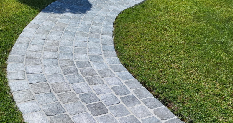 Light Grey Settlers Cobble Stone 150 x 150mm Porcelain — The Blue Space