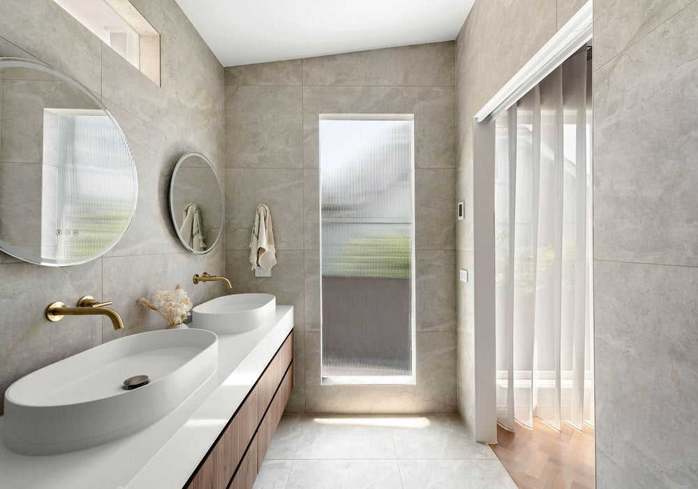 Ivory Tilly Tundra Stone Tile Matte Tech Grip 600 x 600 x 10mm Porcela ...