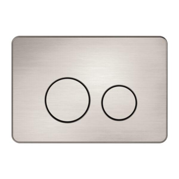 Nero In Wall Toilet Push Plate Brushed Nickel — The Blue Space