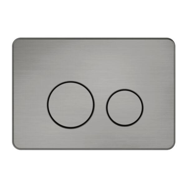 Nero In Wall Toilet Push Plate Gun Metal — The Blue Space