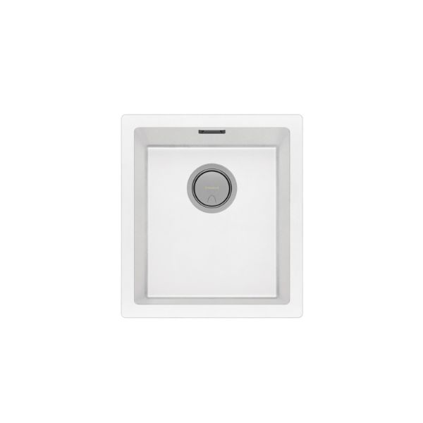 Phoenix 5000 Series Single Bowl Quartz Resin Sink 418 x 468mm Matte Wh ...