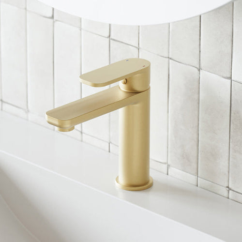 Caroma Luna Bath/Shower Mixer Brushed Brass, Online - The Blue Space