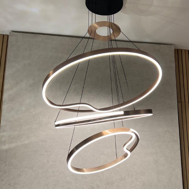 Telbix Ostrom 3 Tier LED Pendant Light OSTROMPE3T-CG - The Blue Space