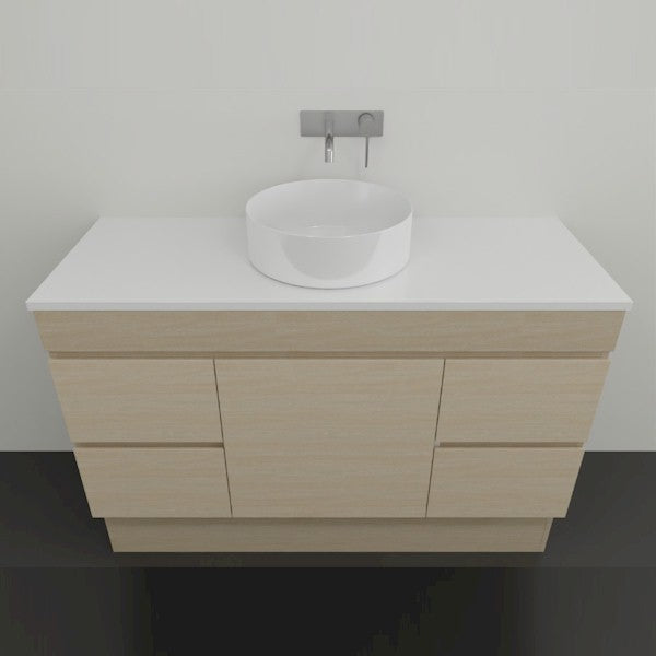 Timberline Bargo Floor Standing Vanity with Silksurface Top & Basin ...