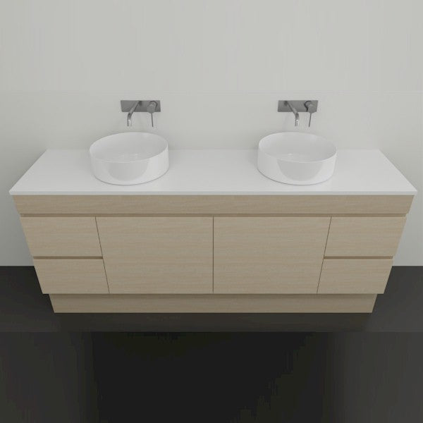 Timberline Bargo Floor Standing Vanity with Silksurface Top & Basin ...