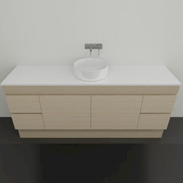 Timberline Bargo Floor Standing Vanity with Silksurface Top & Basin ...