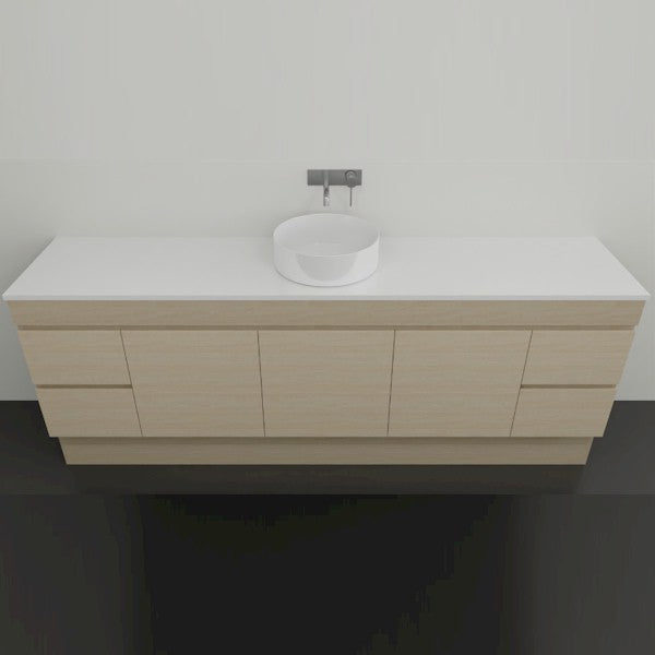 Timberline Bargo Floor Standing Vanity with Silksurface Top & Basin ...