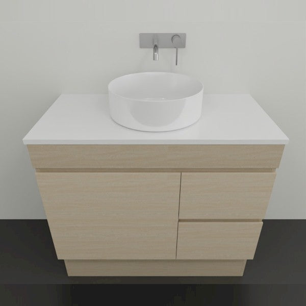 Timberline Bargo Floor Standing Vanity with Silksurface Top & Basin ...