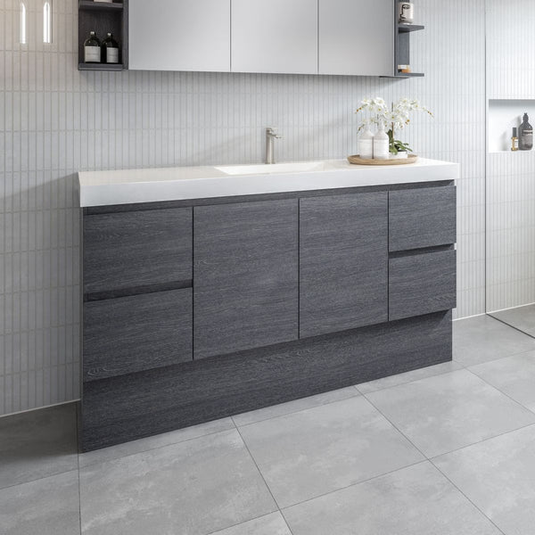 Timberline Carlo Floor standing Vanity with Grand Mineral Composite To ...