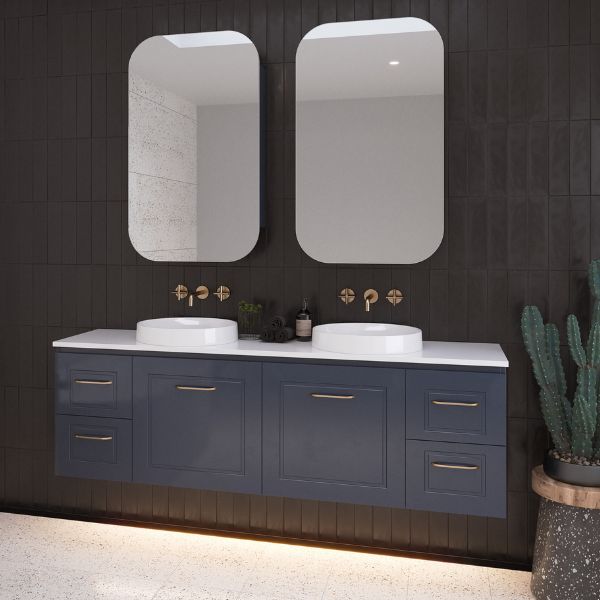 Timberline Nevada Classic Wall Hung Vanity with Silksurface Top and ...