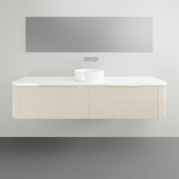 Timberline Santos Apollo Wall Hung Vanity with Silk Surface Top and ...