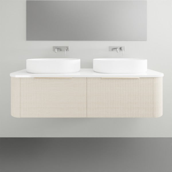 Timberline Santos Dockland Wall Hung Vanity with Silk Surface Top Above ...
