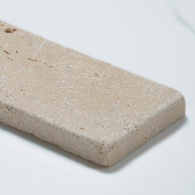 Tumbled Natural Beige Travertine Subway Tile 50mm x 200mm — The Blue Space