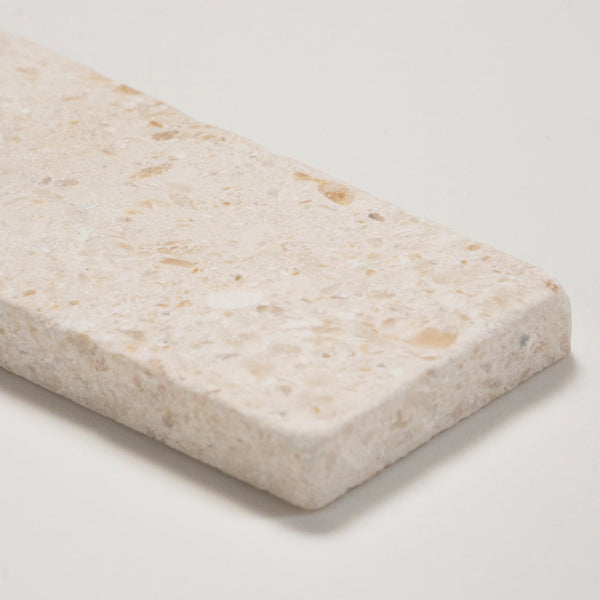 Tumbled White Natural Limestone Subway Tile 50mm x 200mm — The Blue Space