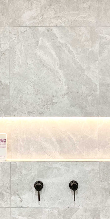 Ivory Tilly Tundra Stone Tile Matte Tech Grip 600 x 600 x 10mm Porcela ...