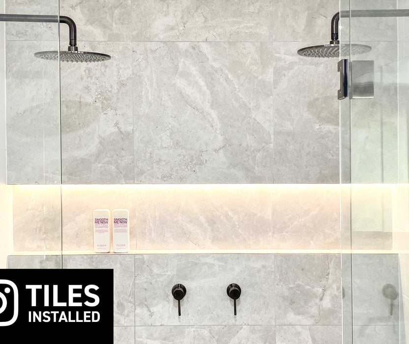 Ivory Tilly Tundra Stone Tile Matte Tech Grip 600 x 600 x 10mm Porcela ...