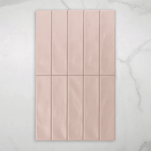 Whitehaven White Wavy Satin Ceramic Subway Tile 68x280mm — The Blue Space