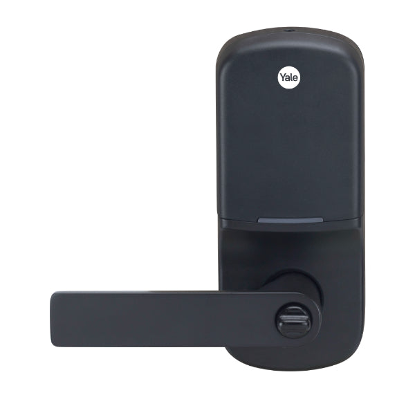 Yale Assure Keyed Lever Matt Black with Home Module — The Blue Space