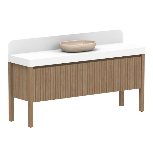 ADP Harper Floor Standing Vanity With Legs and Durasein Benchtop — The ...