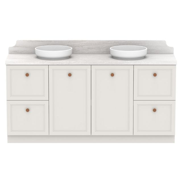 ADP Mabel Floor Standing Vanity With Cherry Pie Premium Solid Surface ...