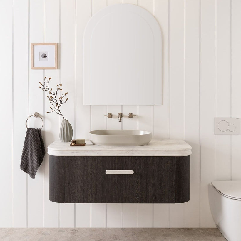 ADP Surry Wall Hung Vanity with Durasein Benchtop — The Blue Space