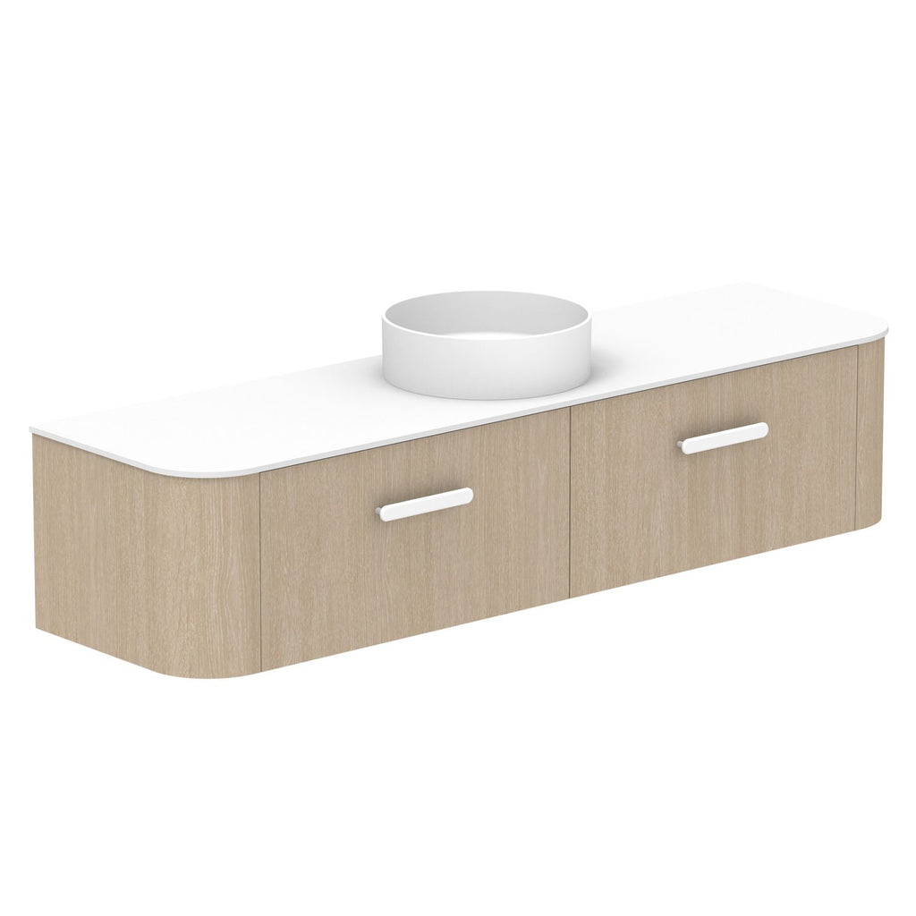 ADP Surry Wall Hung Vanity with Durasein Benchtop — The Blue Space