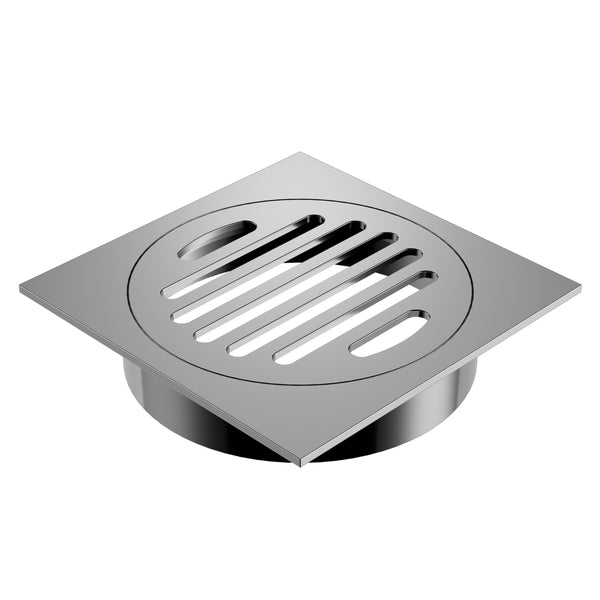Caroma Square Floor Waste Grate - 100mm Outlet - Chrome 12975037C - The ...