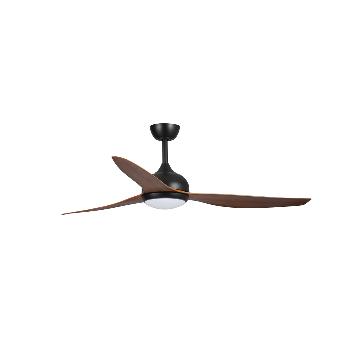 Fanco Eco Style DC 1520mm Ceiling Fan with CCT LED Light Black/Koa ...