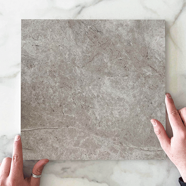 Grey Tilly Tundra Stone Tile Matte Tech Grip 300 x 300 x 10mm Porcelai ...