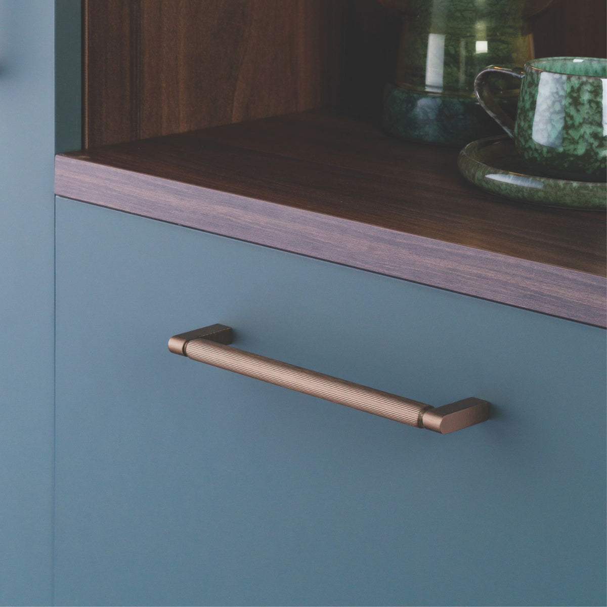 Momo Handles Brooklyn D Handle Brushed Bronze - The Blue Space