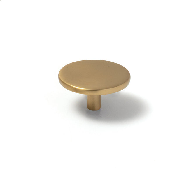 Momo Vena Knob Brushed Satin Brass - The Blue Space