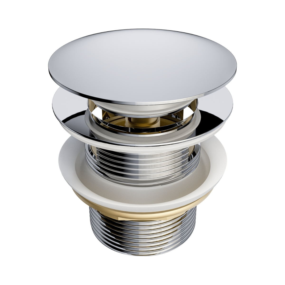 Nero Pop Up Bath Waste 40mm With Overflow Chrome NRA710CH - The Blue Space