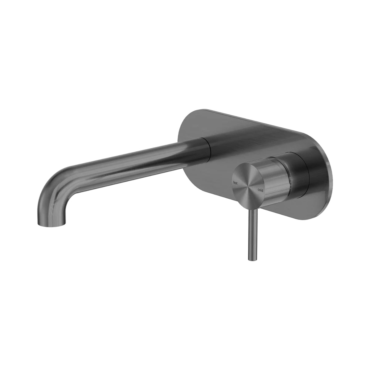 Nero Zen SS316L Wall Basin/Bath Mixer 185mm Spout Graphite ...