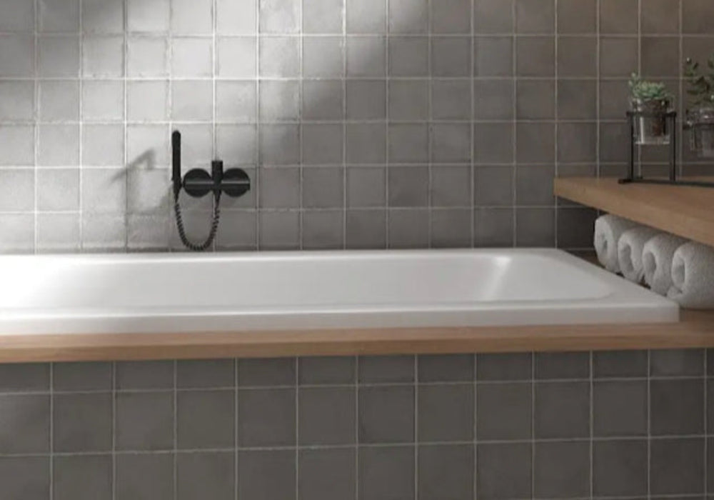 Nickel Grey Dianna Zellige Tile 100 x 100 x 9mm Spanish Ceramic — The ...