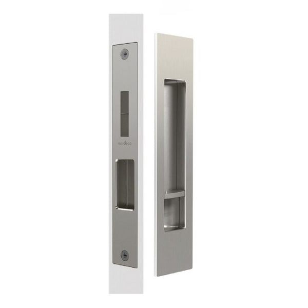 Nidus Mardeco Cavity Sliding Door Privacy Set Brushed Nickel - The Blue ...