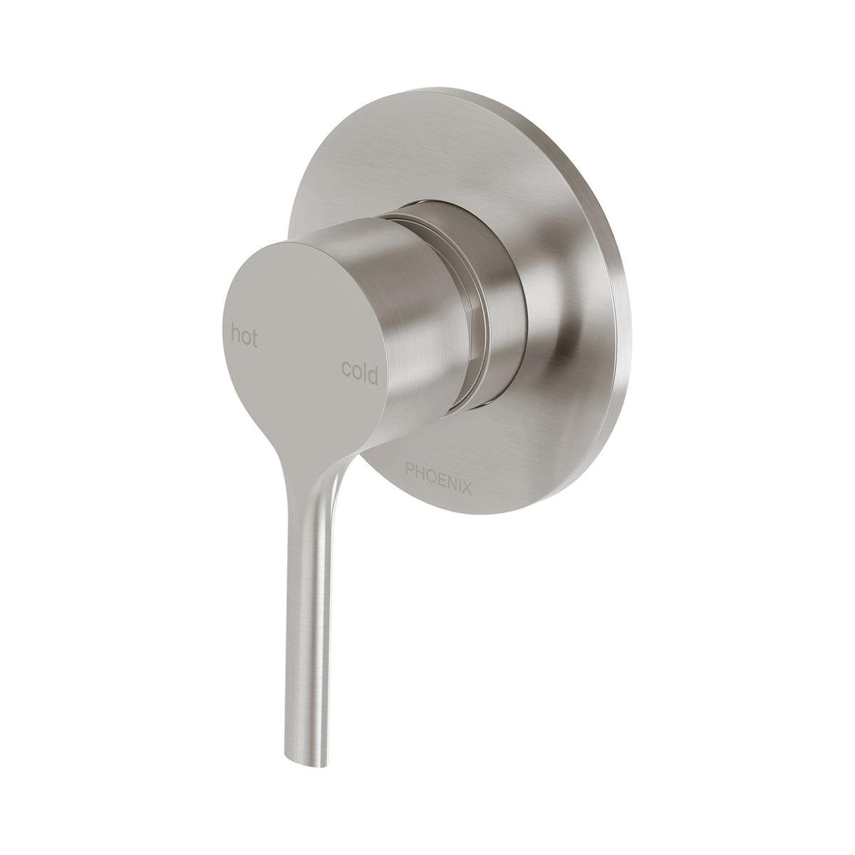 Phoenix Vivid Slimline Oval SwitchMix Shower / Wall Mixer Brushed Nick ...