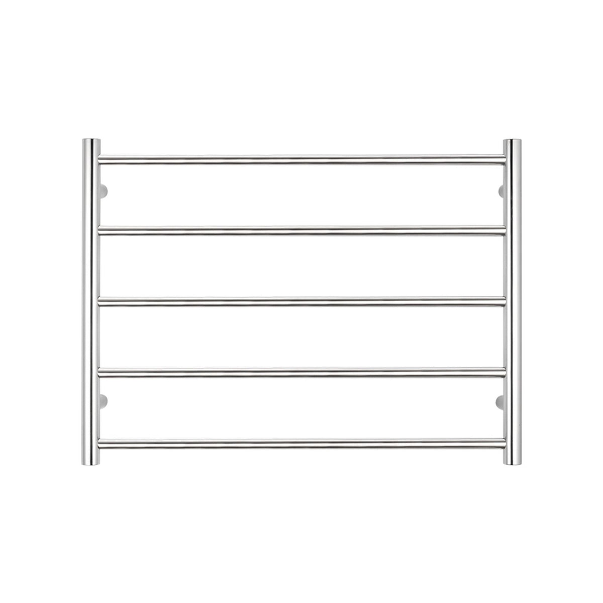 Radiant Round 5 Bar Heated Rail 750x550 Polished Stainless Steel — The ...