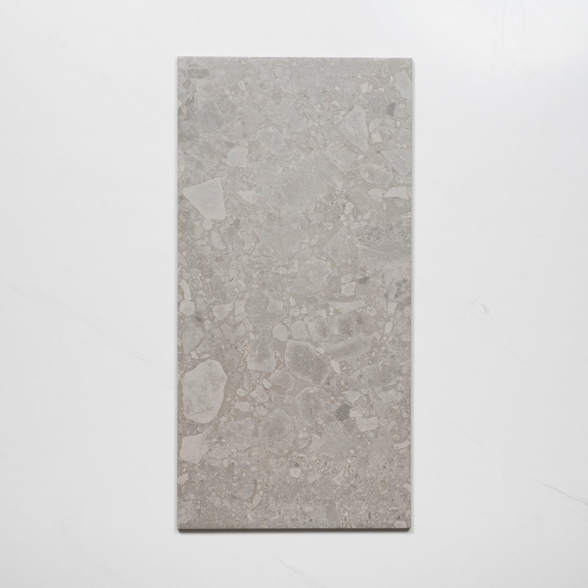 Southside Grey Terrazzo Matte Porcelain Tile P4 300mm x 600mm 36STUGYM ...